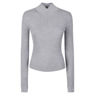 Victoria Beckham Georgia Jumper - - Knitwear - Damen - Grau - M