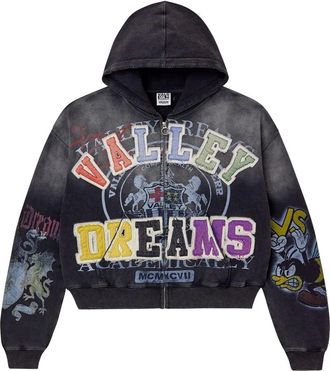 Vale Blasted zip-up hoodie - Grau