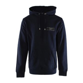 Balmain Blauer Baumwollpullover f&uuml;r Herren - - Sweatshirts & Hoodies - Herren - Blau - XS