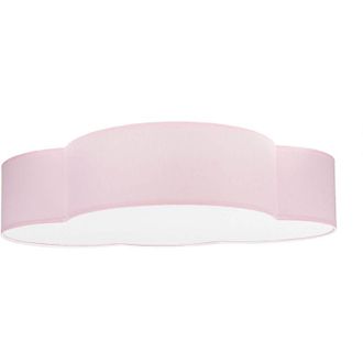 Licht-Erlebnisse Licht-erlebnisse - Kinderzimmerleuchte Decke Rosa Stoff Wolke 2x E27 Deckenlampe Baby Kinder