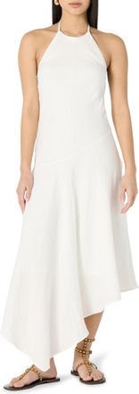 The Drop Ciga Halter Linen Maxi Dress Maxikleid, Wei&szlig;, M