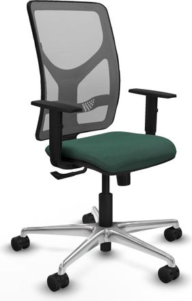 Piqueras y Crespo Atmungsaktiver Stuhl mit 1D-Armlehnen, h&ouml;henverstellbare Lendenwirbelst&uuml;tze, ausgestattet mit 3 Positionen und Schneideschaum. Mit Rollen von 65 mm Ny