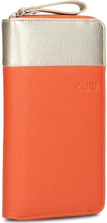 zwei Damen Geldb&ouml;rse Eva EV2 langes Portemonnaie 15 Kartenf&auml;cher, Sichtfach, 2 Scheinf&auml;cher, Geldbeutel mit M&uuml;nzfach & umlaufenden Rei&szlig;verschluss, weiches 