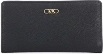 Michael Kors Femme, Accessoires, Noir, Taille: ONE Size LG Slim Snap Wallet