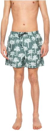 Only & Sons Onstedswim Short Palms AOP - - Swimwear - Herren - Gr&uuml;n - S