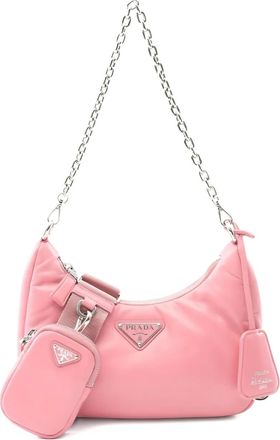 Prada sac porté épaule Re-Edition 2005 - Rose