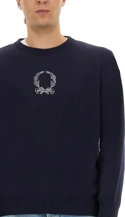 Moschino Wool and Cashmere Blend Sweater - Blue