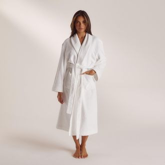 Lounge Towelling Dressing Gown - White - XL-XXL - Le Cadeau Parfait pour Elle