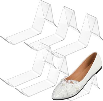 OSALADI Transparente Schuhst&auml;nder aus Acryl 6 St&uuml;ck f&uuml;r High Heels und Sandalen Kompakte Schuhablage Zur Schuhpr&auml;sentation Im Einzelhandel und Zuhause
