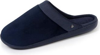 Isotoner Chaussons pantoufles Mules homme ultra confortables et l&eacute;gers, mousse &agrave; m&eacute;moire de forme, 40 EU, marine chevrons