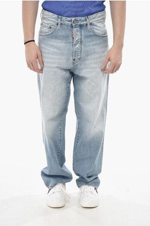 Dsquared2 Jeans Straight Leg LOOSE with Silver Buttons 22cm size 44