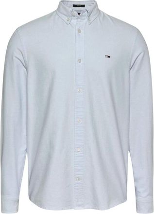 Tommy Hilfiger Homme, Chemises, Bleu, Taille: XL Long Sleeve Shirt