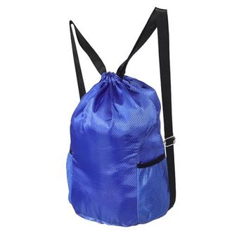 UPKOCH CIYODO Paquet &agrave; Dos de Basketball &agrave; Cordon Grand Format Bleu Marine, Tissu Imperm&eacute;able Robuste, Bretelles Ergonomiques Respirantes, Compartiment Spaci