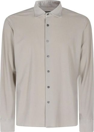Roberto Ricci Design Rrd, Homme, Chemises, Beige, Taille: XL Chemise Piqu&eacute; Sable avec D&eacute;lavage Techno