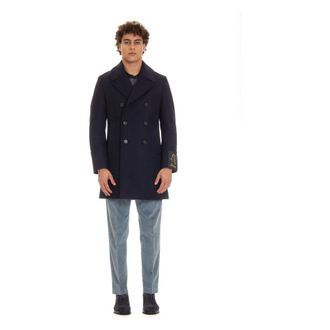 Sealup Blauer Peacoat mit Hornkn&ouml;pfen - - Coats - Herren - Blau - XS