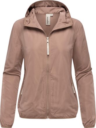 Ragwear Damen extraleichte Übergangsjacke Sommerjacke kurz mit Kapuze Vinzie C YOUMODO Mauve Gr. M