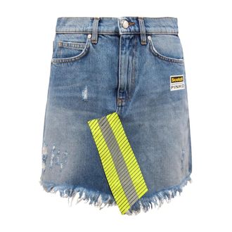 Pinko Gestreifter Rock Made in Italy - - Skirts - Damen - Blau - W27