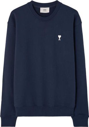 Ami Homme, Sweatshirts et sweats &agrave; capuche, Bleu, Taille: XL SweaT-shirt Bleu en Coton Biologique Loopback