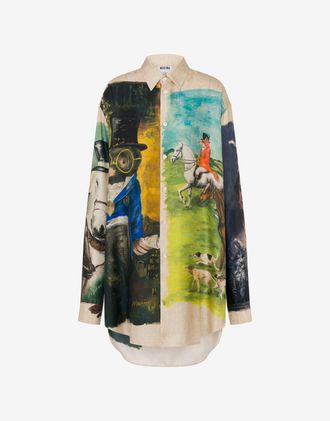 Moschino Chemise en twill de soie imprimé - Multicoloured