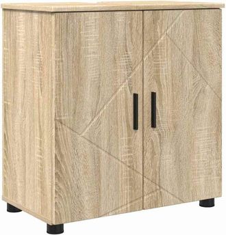 vidaXL Badezimmerschrank mit Speicher Sonoma-Eiche 61 x 35 x 64 cm vidaXL