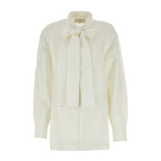 SETCHU Kimono Shirt - - Blouses & Shirts - Damen - Wei&szlig; - L