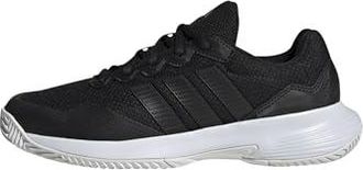 adidas Femme GAMECOURT 2 Tennis Shoes, Core Black/Core Black/FTWR White, 41 1/3 EU