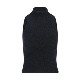 Patou &Auml;rmelloses Oberteil - - Tops - Damen - Blau - S