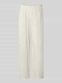 Review Straight Leg Bundfaltenhose aus Baumwoll-Leinen-Mix