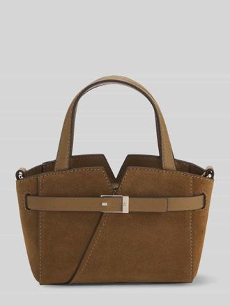 HUGO BOSS Shopper aus Kalbvelours mit Magnetverschluss