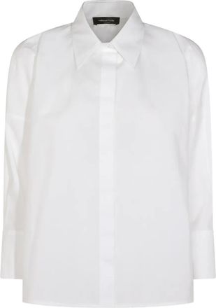 Fabiana Filippi long-sleeved shirt - Wei&szlig;