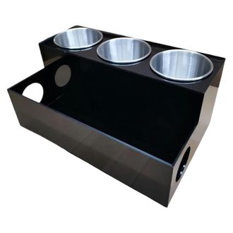 Generic Hair Tool Organizer - Acrylic Styling Station, Bathroom Countertop Rack for Dryers, Curlers, Brushes, Combs, Clips, Vanity Setup Stand for Salon Beaut