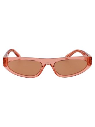 Miu Miu 0MU Transparent Acetate Sunglasses - Rose