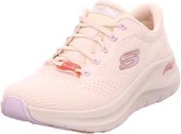 Skechers Femme Arch FIT 2.0 BIG League Basket, Garniture Lavande Mauve en Maille Naturelle, 37 EU