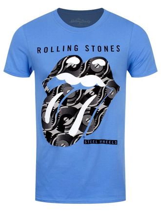 THE ROLLING STONES The Rolling Stones Herren Steel Wheels T-Shirt Not Applicable, Schwarz (Black Black), Medium