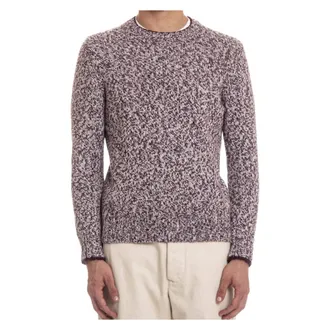 Barba Moulin&eacute; Stoff Rundhalsausschnitt Pullover - - Knitwear - Herren - Mehrfarbig - L