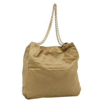 Prada Sac bandouli&egrave;re en satin Pre-owned - Femme - Pre-owned - Beige - Taille: ONE Size