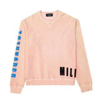 Dsquared2 Sweatshirt mit Grafikdruck und Rundhalsausschnitt - - Sweatshirts & Hoodies - Herren - Rosa - S