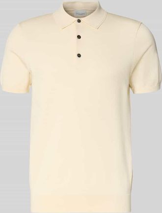 Profuomo Slim Fit Poloshirt aus Lyocell-Mix mit Seiden-Anteil