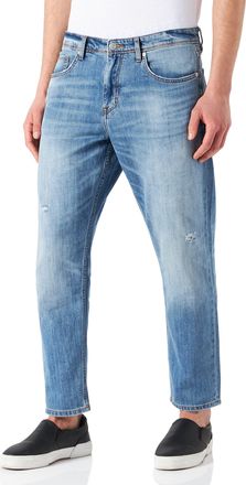s.Oliver Mens Hose lang Relaxed FIT, Blue Stretched Denim, 30/34