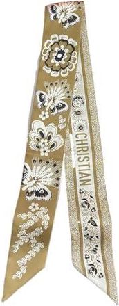 Generico Ch&acirc;le floral Tarot, &eacute;charpe longue en soie pour femme pour un style polyvalent, Kaki, 100 cm