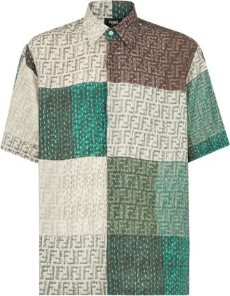 Fendi Herren, Shirts, Mehrfarbig, LGröße