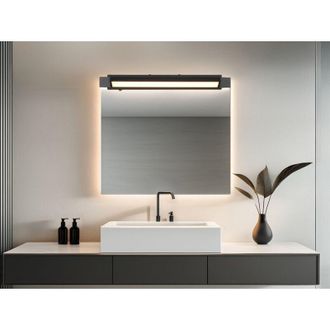 Trio Dimmbare led Bad Spiegelleuchte fabrizio schwenkbar, Schwarz Breite 50cm