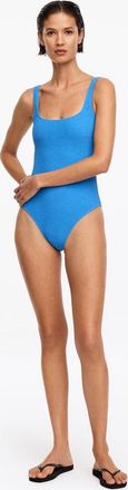 Arket Strukturierter Badeanzug -Blau