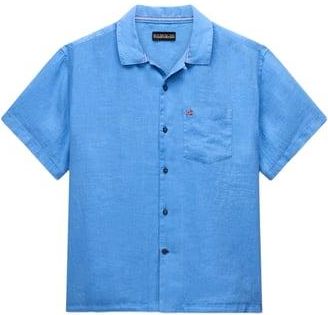 Napapijri Chemise droite G-Linen en lin