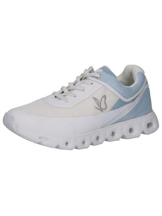 Caprice Damen Sneaker flach Sportlich Vegan, Blau (White/Lt.Blue), 39 EU