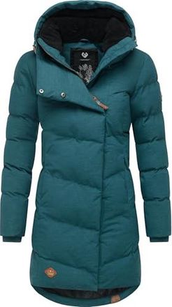 Ragwear Manteau dhiver imperm&eacute;able pour femme, long, chaud, matelass&eacute; avec capuche Pavla Intl Taille XS-6XL, M