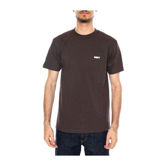 Obey Exclamation Classic T-Shirt - - Tops - Herren - Braun - S