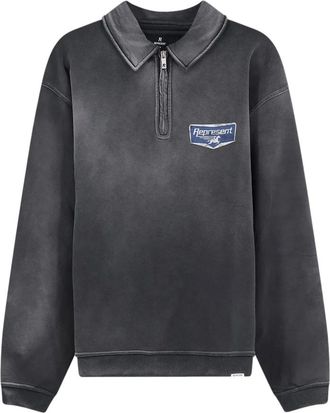 Represent Represent, Homme, Sweatshirts et sweats &agrave; capuche, Noir, Taille: L SweaT-shirt quart de zip Nothing Faster