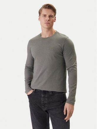 HUGO BOSS Longsleeve Tacks 50512111 Khakifarben Regular Fit