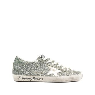Golden Goose Femme, Chaussures, Gris, Taille: 39 EU Baskets &agrave; &eacute;toiles &agrave; paillettes